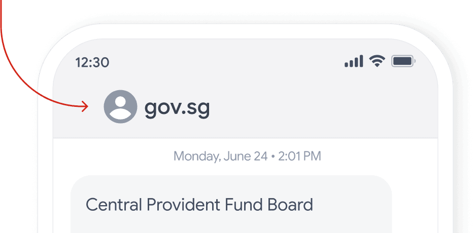 gov.sg SMS Sender ID